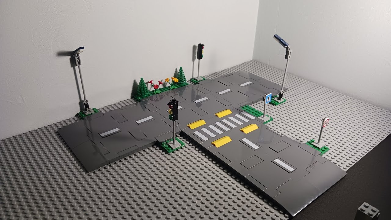 Construction of Lego city road plates! - YouTube