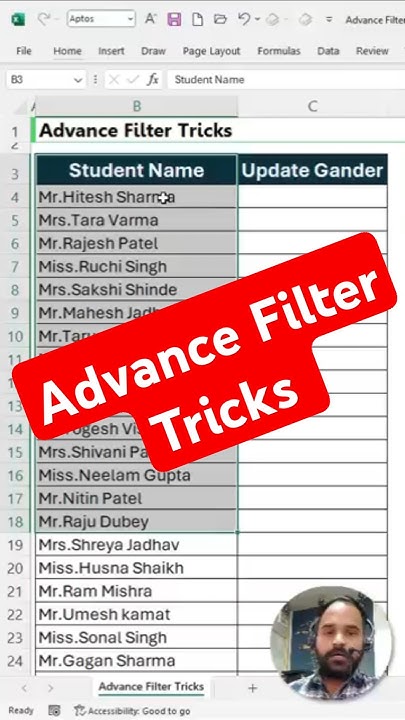 Advance Filter Tricks🔥 | Filter Tricks | Excel Tips and Tricks | Excel ...