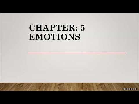 Psychology Chapter 5 Emotions - YouTube