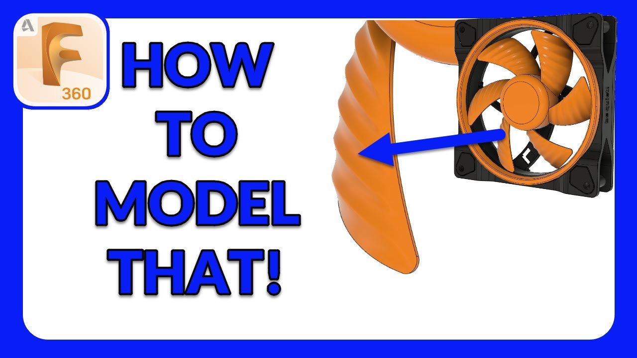 Fusion 360 Form Mastery Part 45 - How To Model This Crazy Fan Blade ...