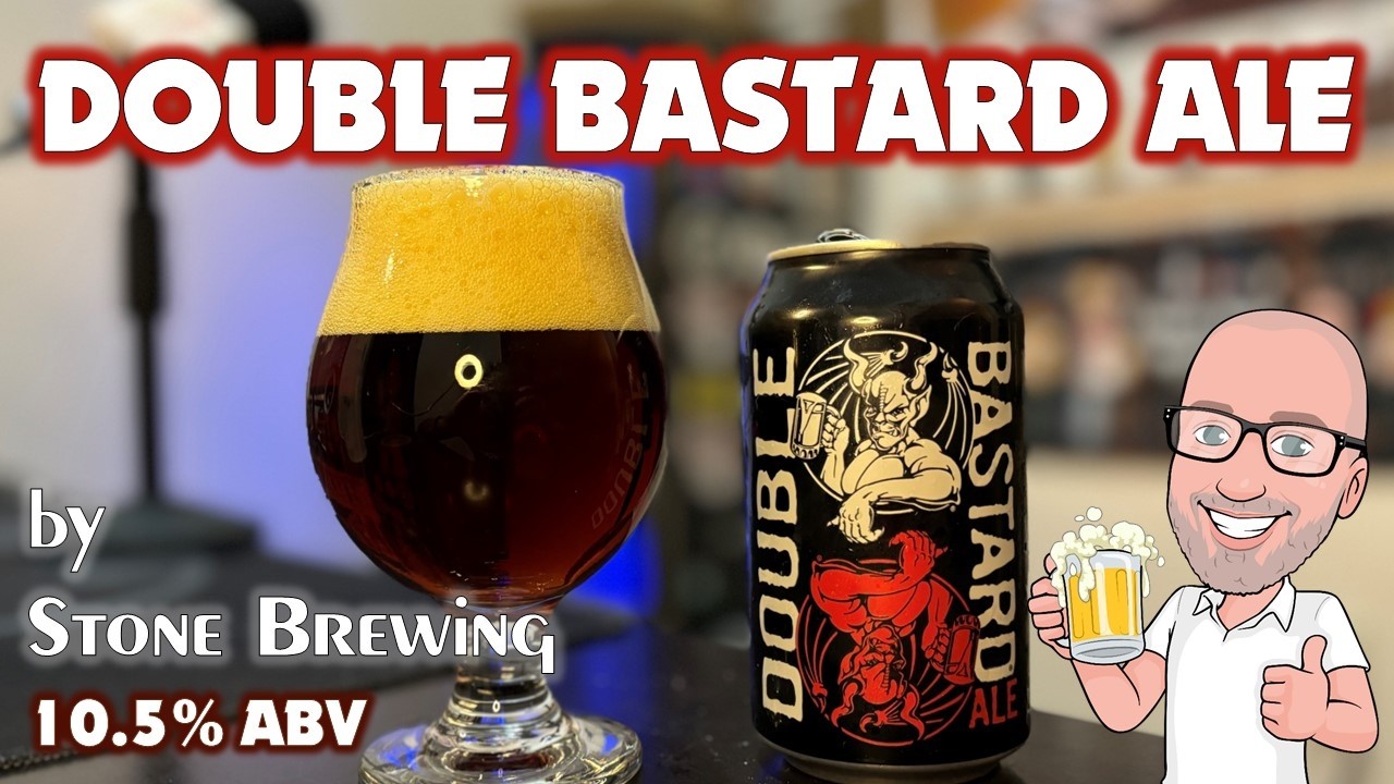 Double Bastard Ale by Stone Brewing (small can, HUGE ego!) - YouTube
