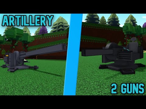 My 2 artillery guns showcase build a boat for treasure ROBLOX - YouTube