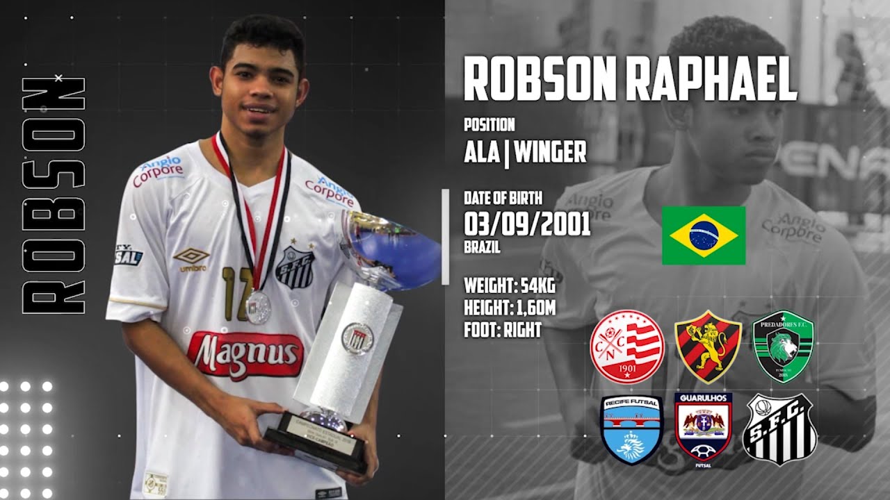 Robson Raphael ⚽ Ala | Winger ⚽ 2001 ⚽ Brazilian Futsal Player - YouTube