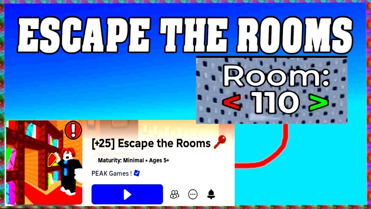 ROOM 110 ESCAPE THE ROOMS Roblox Walkthrough [Full Guide English] - YouTube