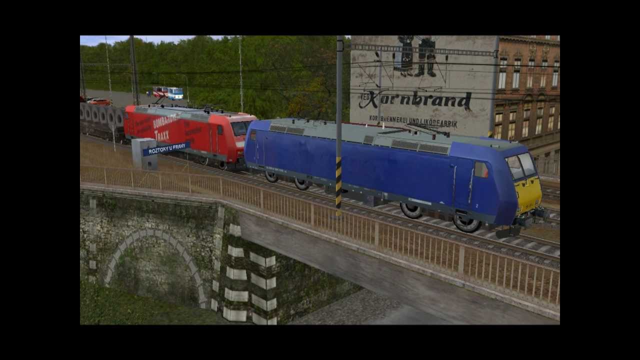 BR 185 in Trainz railroad simulator 2006 - YouTube