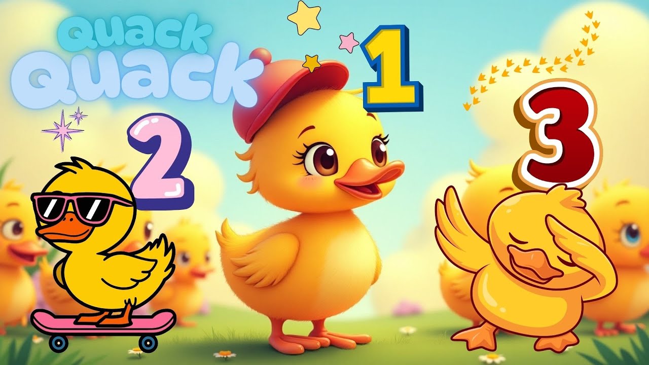 Ducks! Ducks! Ducks! 🦆 | Quacky Kids Songs | Quack, Quack, Waddle ...