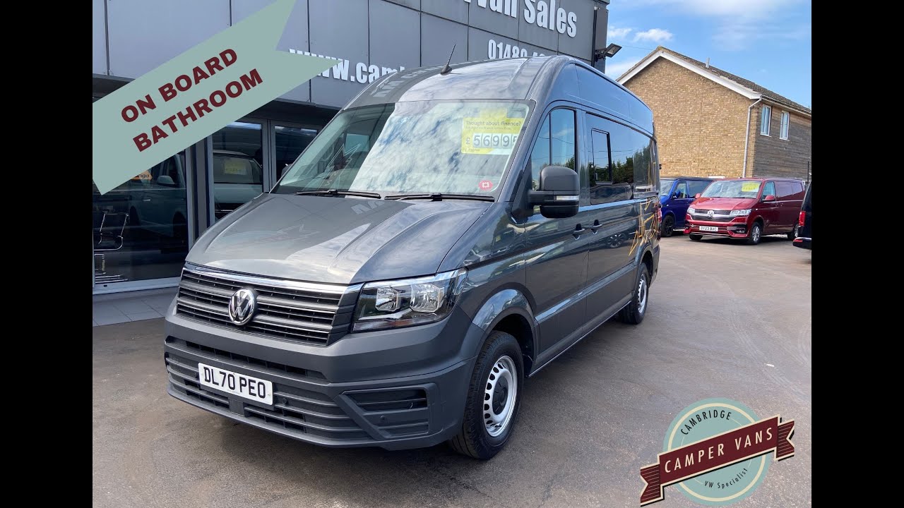 2020 70 Reg VW Crafter 140PS With Full Campervan Conversion Indium Grey ...