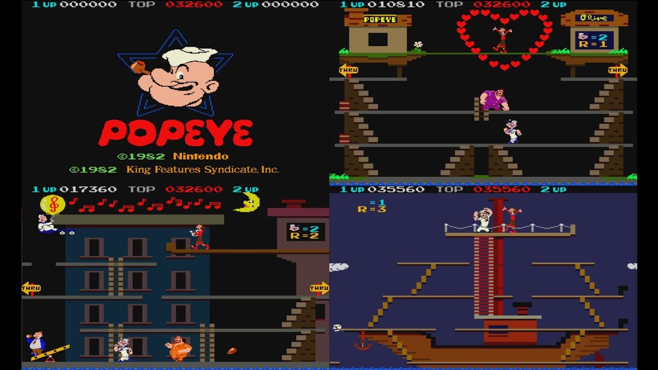 Popeye (Arcade) (Full Game) - YouTube