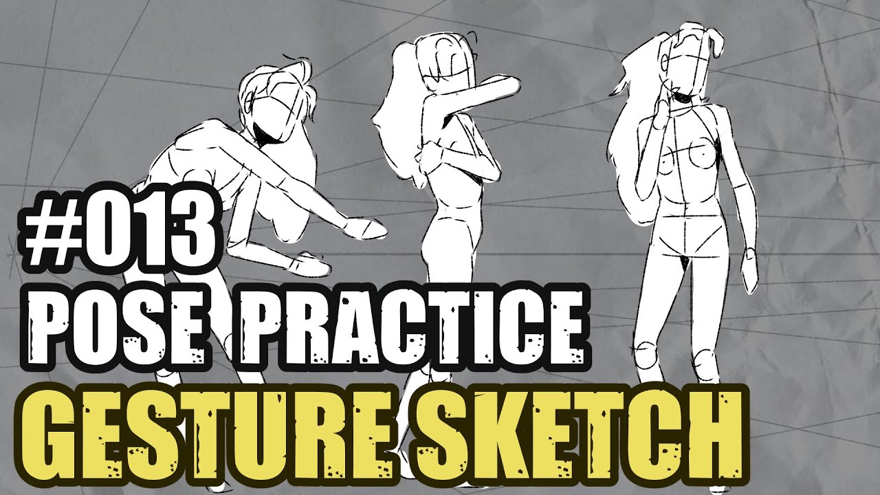 HOW TO SKETCH POSES. PRACTICE FOR ANIMATION - 013 #sketching # ...