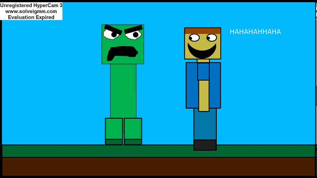 MineCraft Animations: Don't laugh at a creeper - YouTube