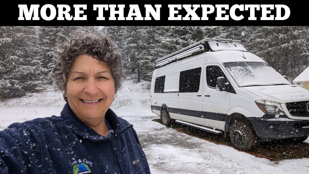Van Life Travelers Caught in a Snow Storm in Mountains if Montenegro ...