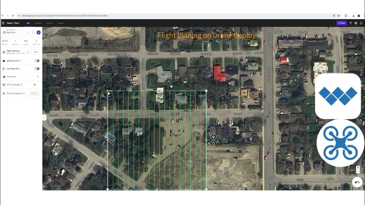 Drone Deploy for Orthomosaic Imagery - YouTube