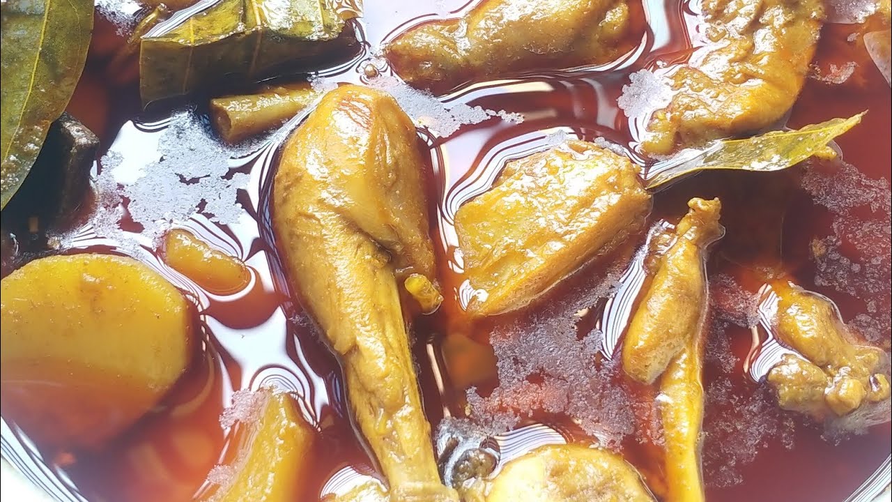 আলো দিয়ে দেশি মুরগির ঝোল রেসিপি||Bangladeshi chicken curry recipe ...