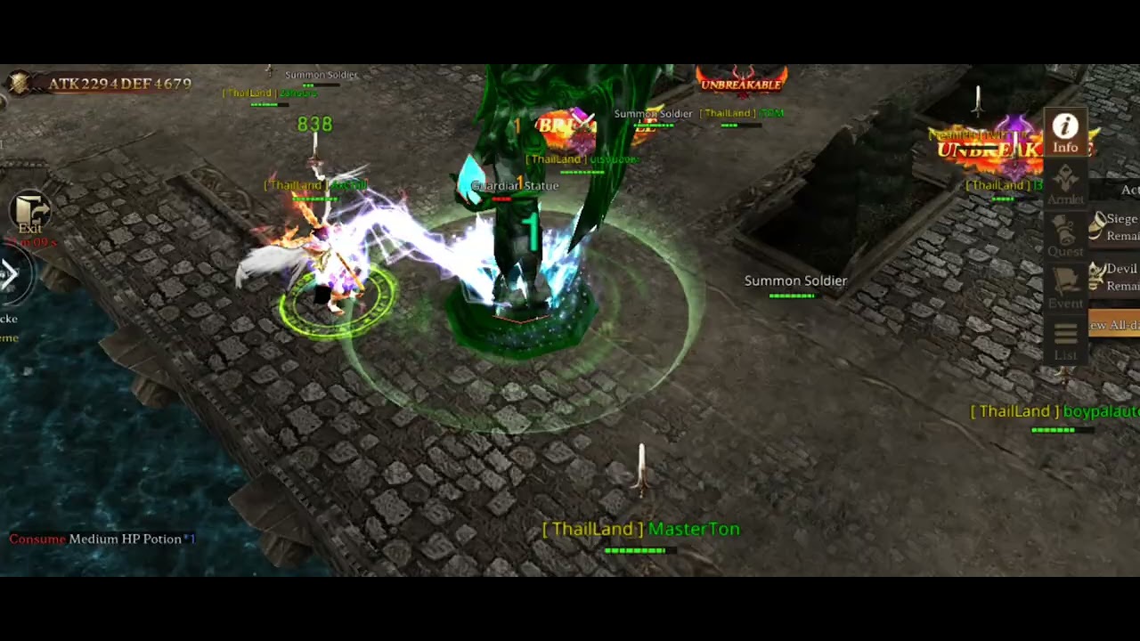 MU New Dawn : SERVER L11 first castle siege (FULL) #munewdawn #mu # ...