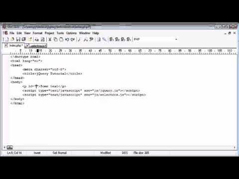 jQuery Tutorial - 11 - Introduction to Selectors - YouTube