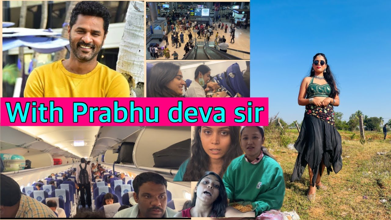 Finally mera sapna pura huwa ️Hyderabad shooting with Prabhu deva sir 😊 ...