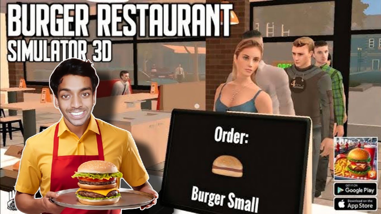 I OPEN MY OWN BURGER SHOP | BURGER RESTAURANT SIMULATOR - YouTube