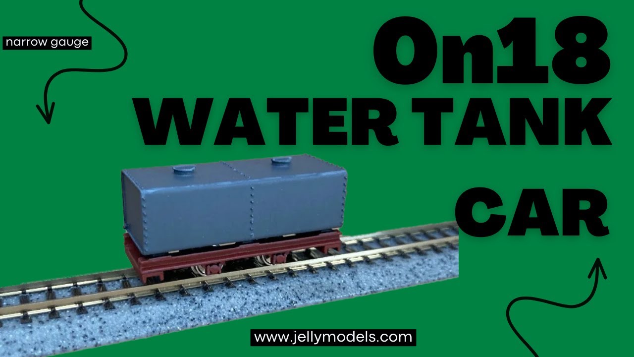 Building a narrow gauge water tank car 0n18/09mm - Jellymodels - YouTube