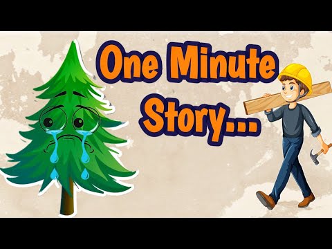 Small story in english | Little pine tree 🎄|1minute story# ...