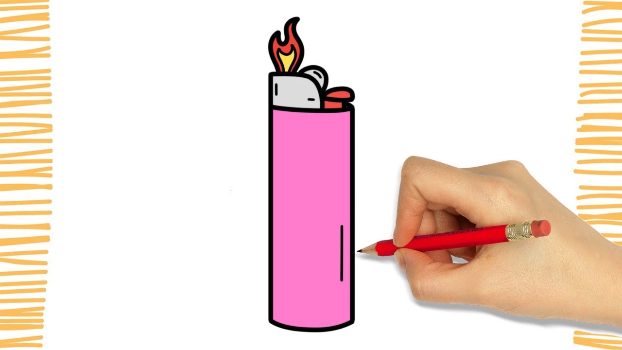 Como dibujar un ENCENDEDOR I OBJETOS - YouTube