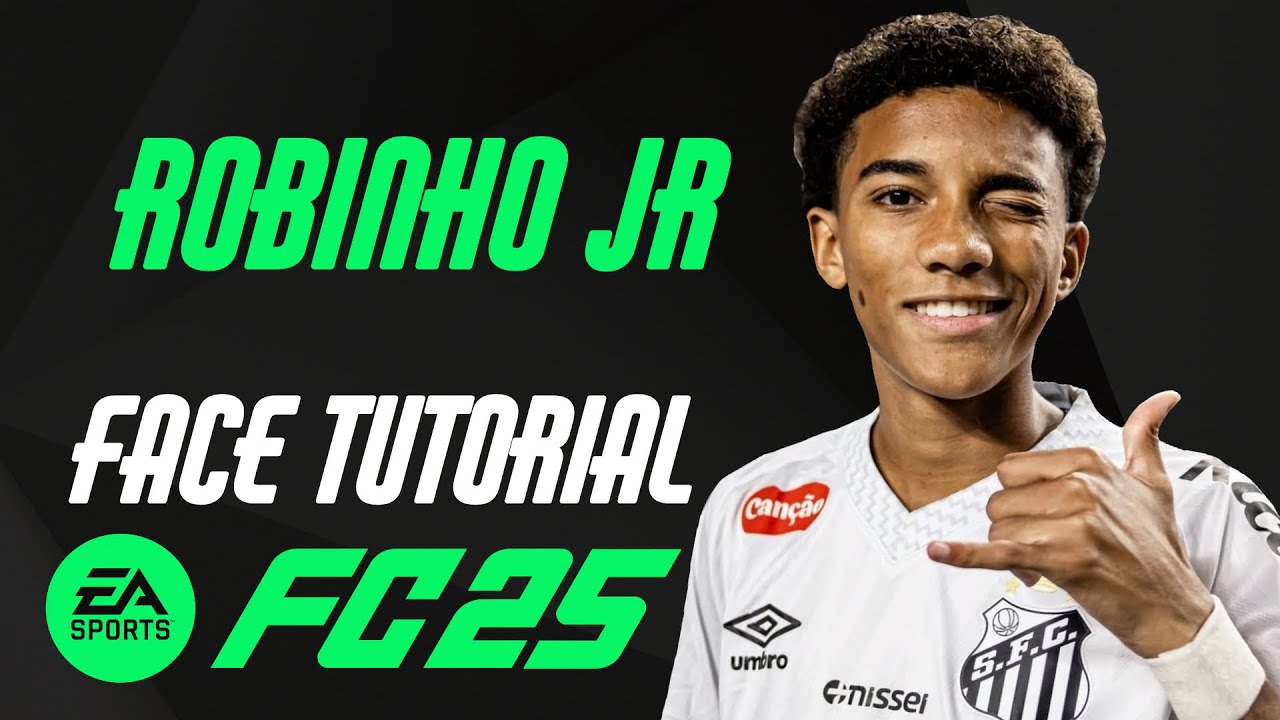 EA FC 25 - ROBINHO JR FACE TUTORIAL + STATS [SANTOS]. - YouTube