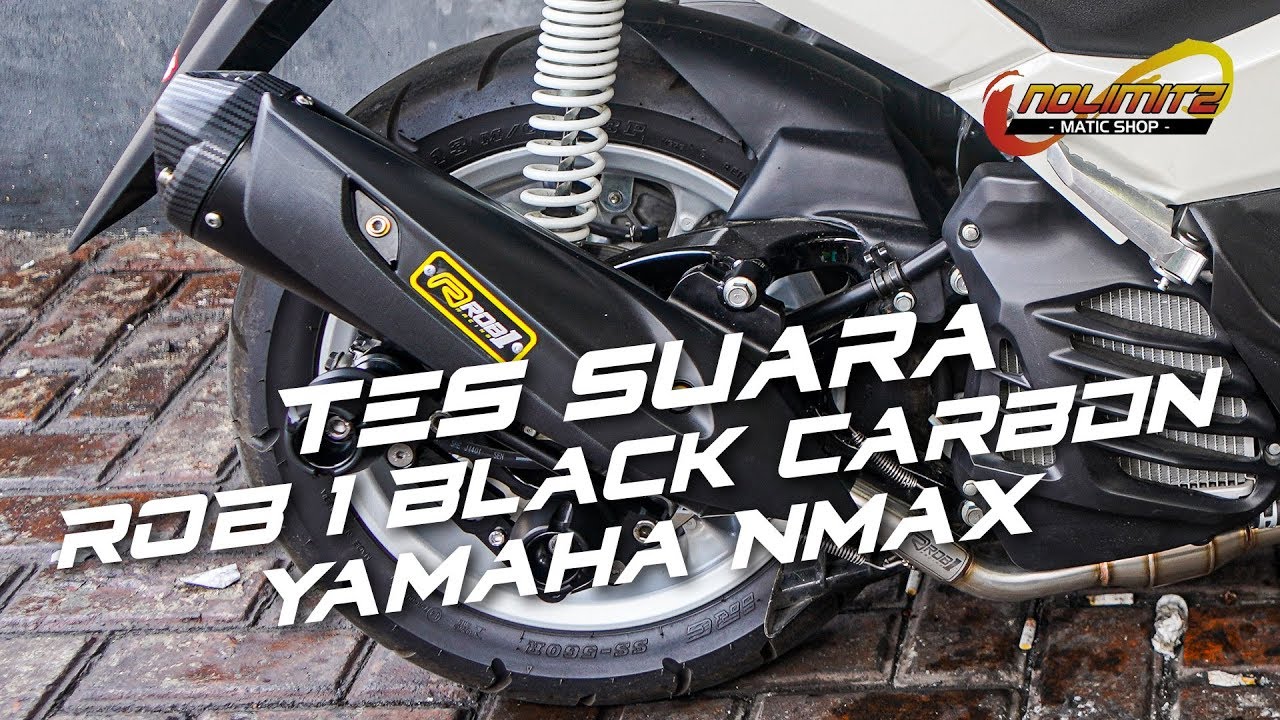 PRODUCT SHOW CASE - Tes Suara Knalpot ROB1 Racing Black Carbon V-Cup ...