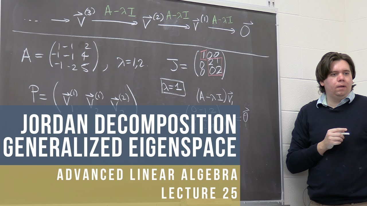 Advanced Linear Algebra 25: Jordan Decomposition Generalized Eigenspace ...