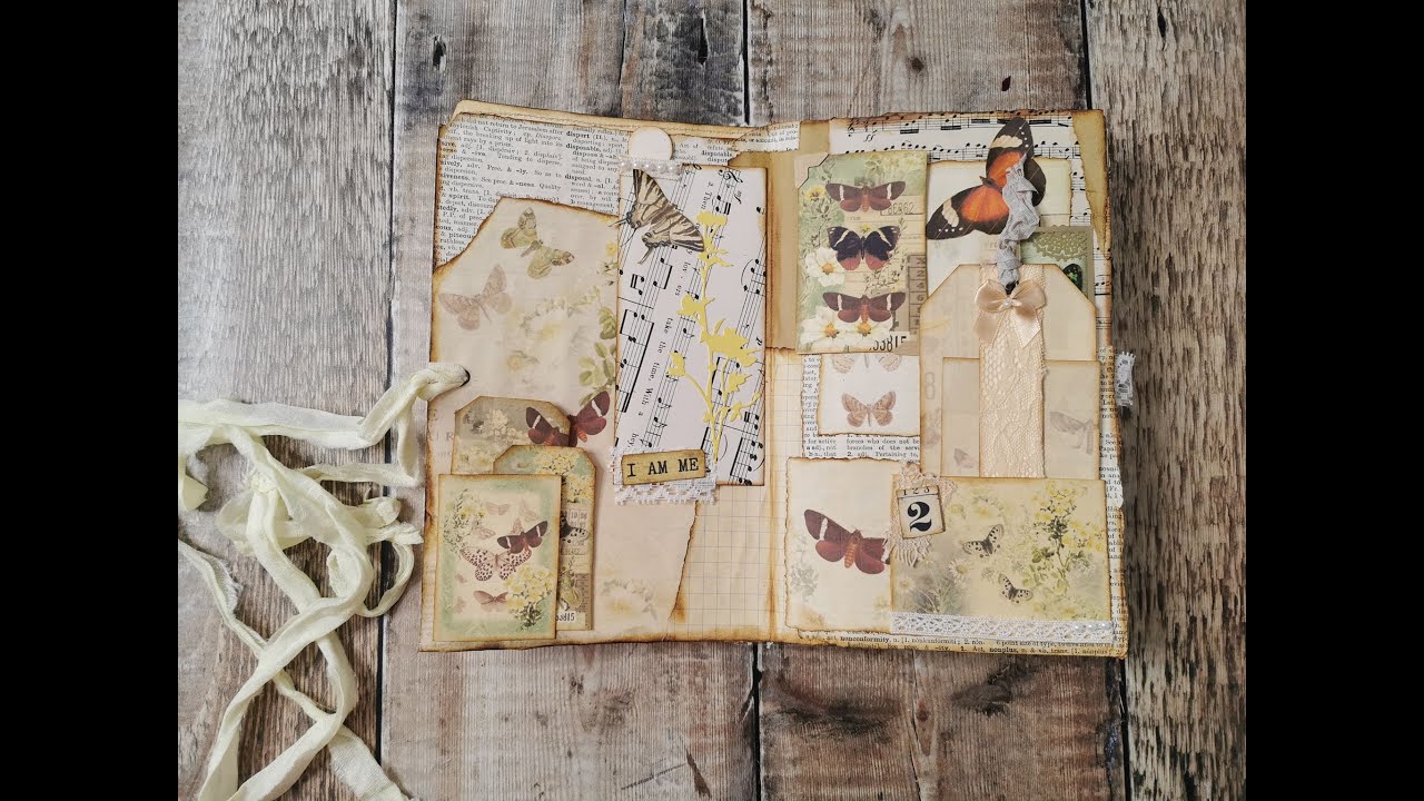 Altered File folders - Using Shabbydabbydoodah - Let's Create - Junk Journal - YouTube