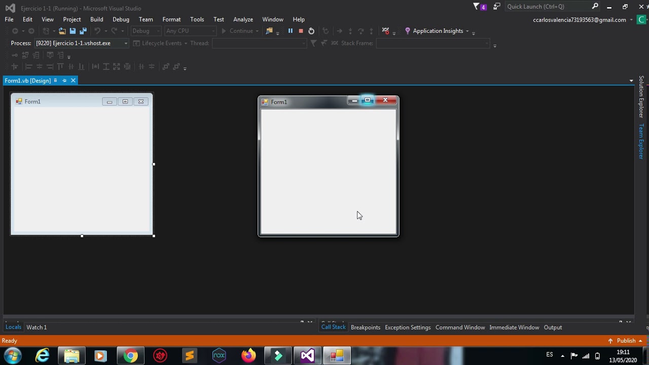 Elememtos de la interfaz de visual studio - YouTube