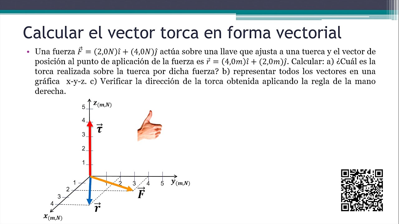MOMENTO DE UNA FUERZA PRODUCTO VECTORIAL ejercicios resueltos N°7 ...