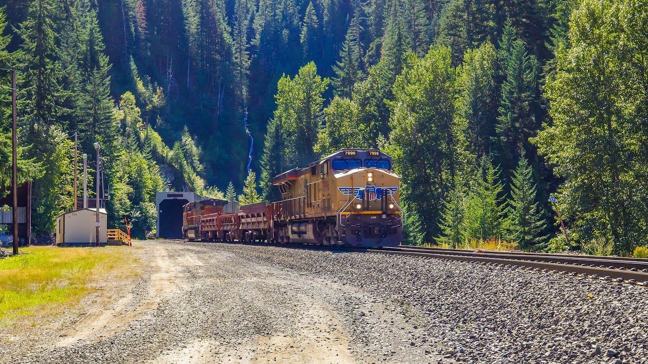 Work Trains And Grainers On Stampede Pass. And The First Westbound In ...
