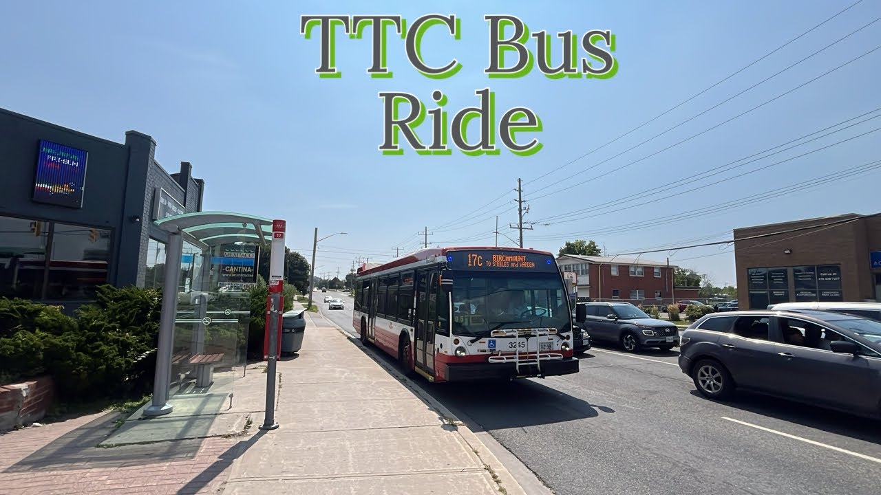 Toronto TTC 17 Birchmount Bus Ride - Warden Station to Ellesmere Road ...