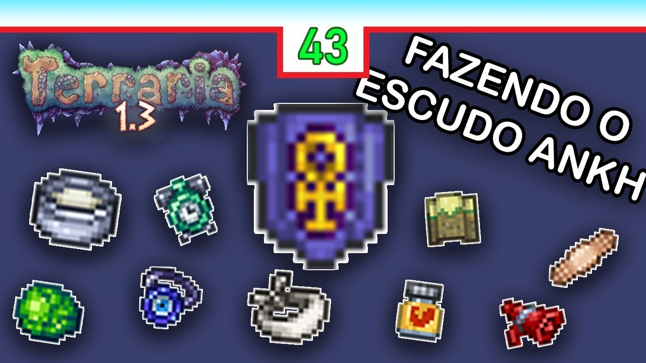 TERRARIA #43 - CRAFTING COMPLEXO DO ANKH SHIELD - YouTube
