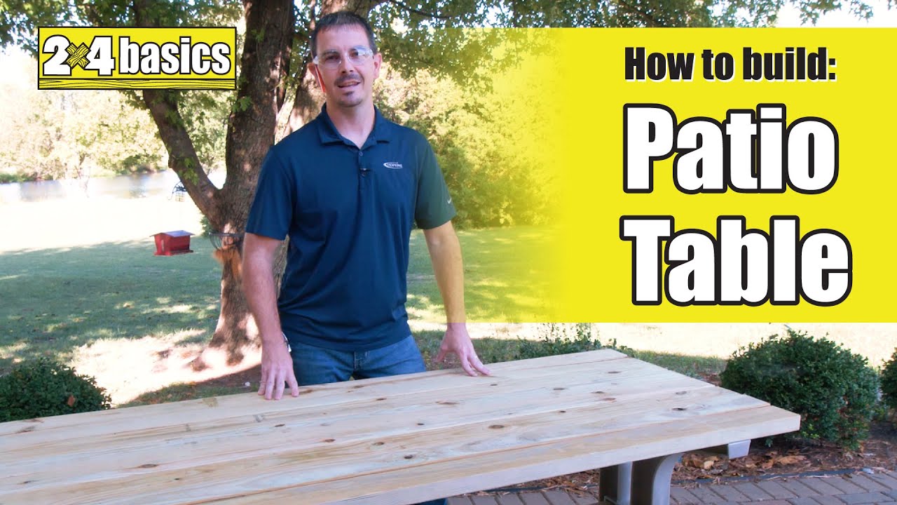 How to Build 2x4 Basics® Patio Table – Instruction Video - YouTube