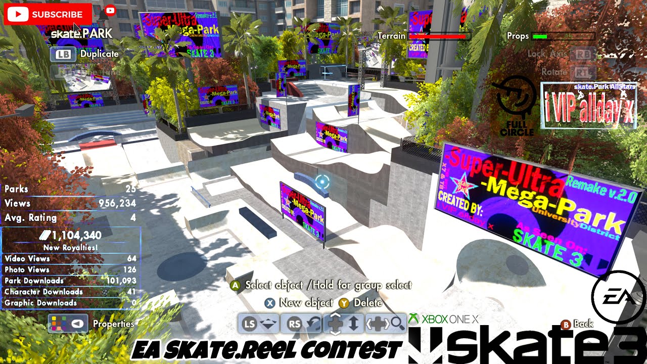 Skate 3 - Skate.Park Park Builder Video - YouTube