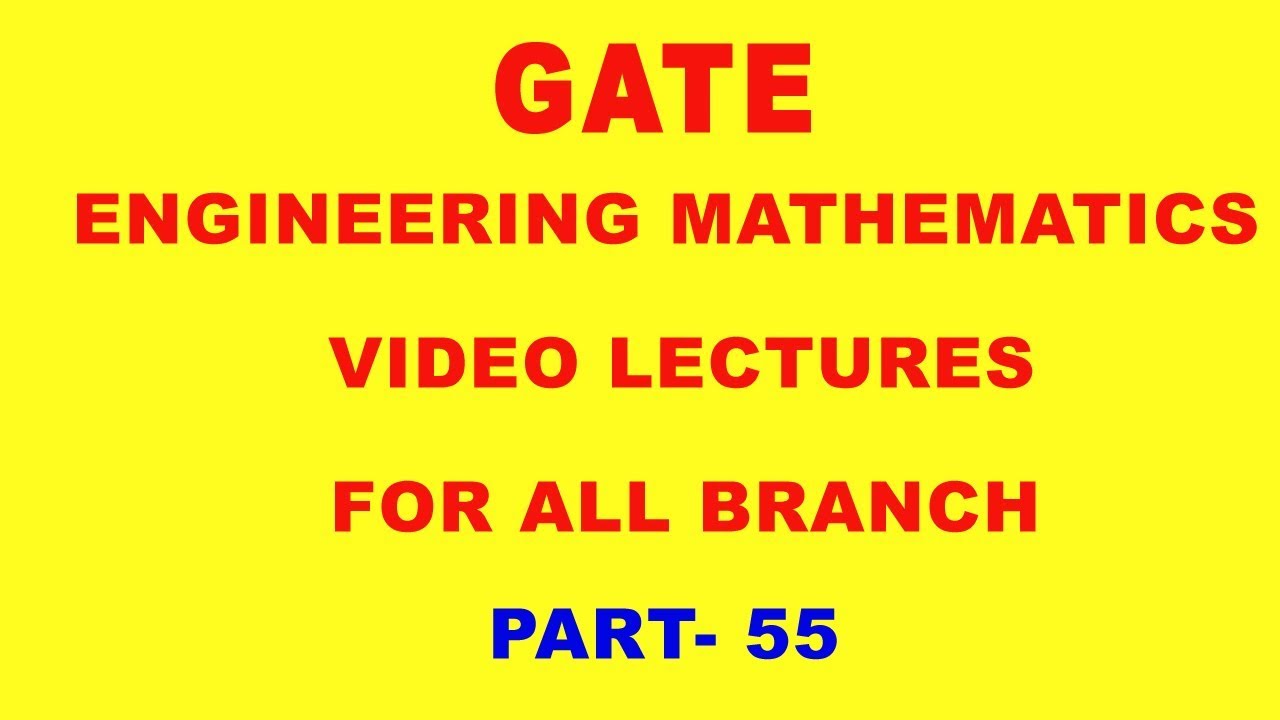GATE Engineering Mathematics For all Branch. PART 55 - YouTube
