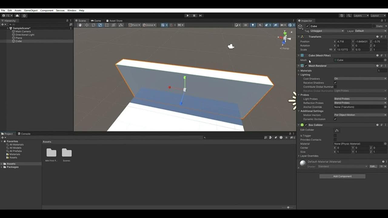 как сделать невидимую стенку в unity 3d - YouTube