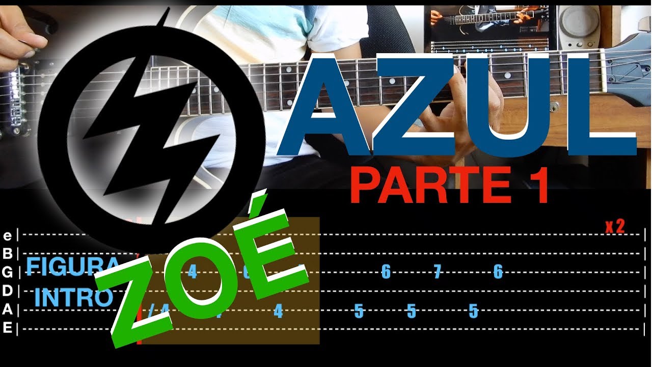 Cómo tocar "Azul" de "Zoé" en Guitarra. Parte 1 || El Richi! - YouTube