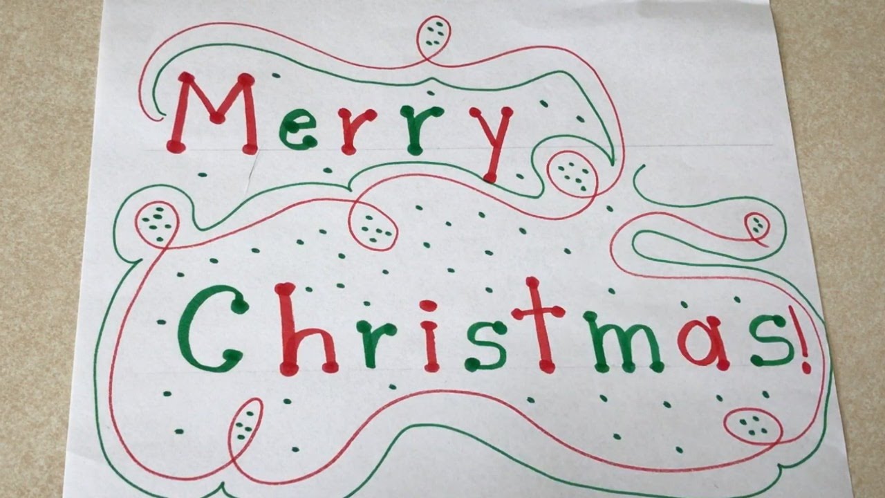 Greeting Card "Merry Christmas" [REVERSE VIDEO] - YouTube