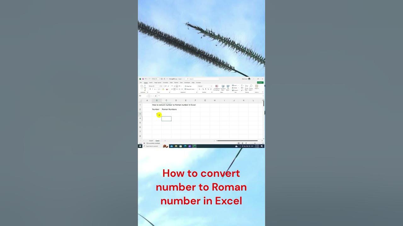 How to convert numbers to Roman numeral in Excel #subscribe #exceltech #shorts - YouTube