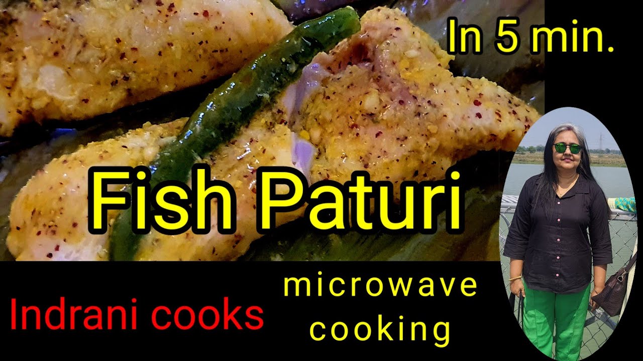 Fish Paturi|| How To make Bhetki Paturi in Microwave|| Fish Paturi in 5 ...