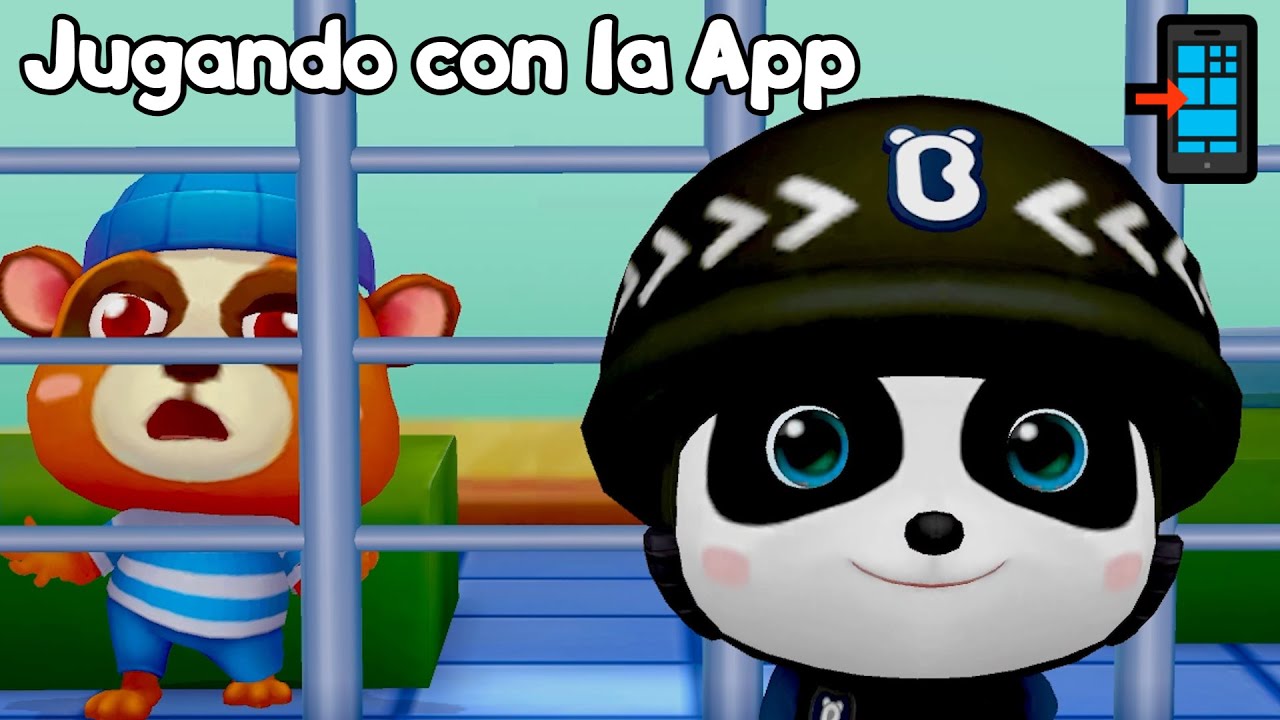 📲 APP BEBÉ PANDA OFICIAL DE POLICIA 🐼 KIKI ATRAPANDO AL MALO 🦹‍♂️ ...