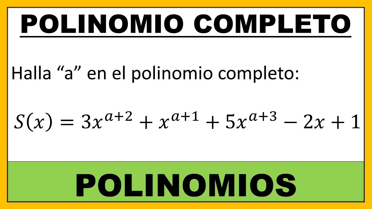 Polinomios Polinomio Completo Ejercicio Resuelto YouTube Polinomios Polinomio Completo Ejercicio Resuelto YouTube