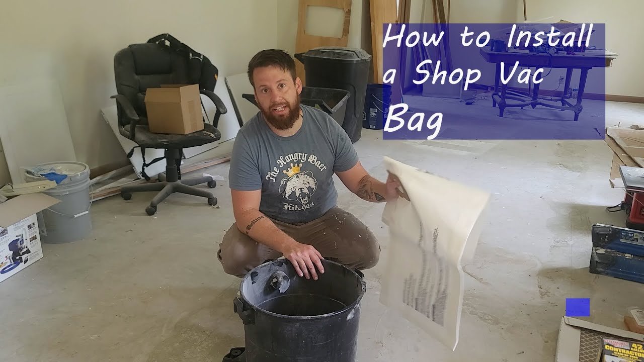 How to install a Shop Vac Bag - YouTube