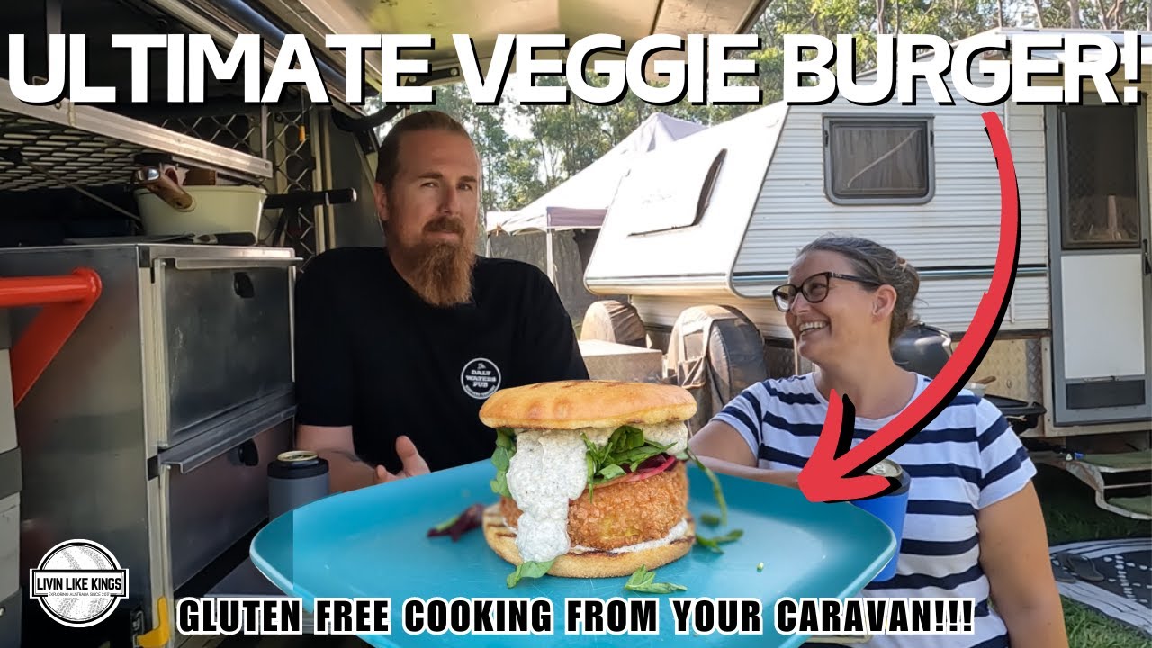 The ULTIMATE GLUTEN-FREE PUMPKIN BURGER!!!!!- Caravan Cooking E03 - YouTube