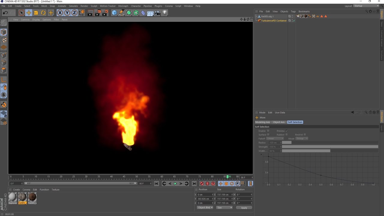 Create Simple Fire in Cinema 4D – Beginner-Friendly Tutorial - YouTube