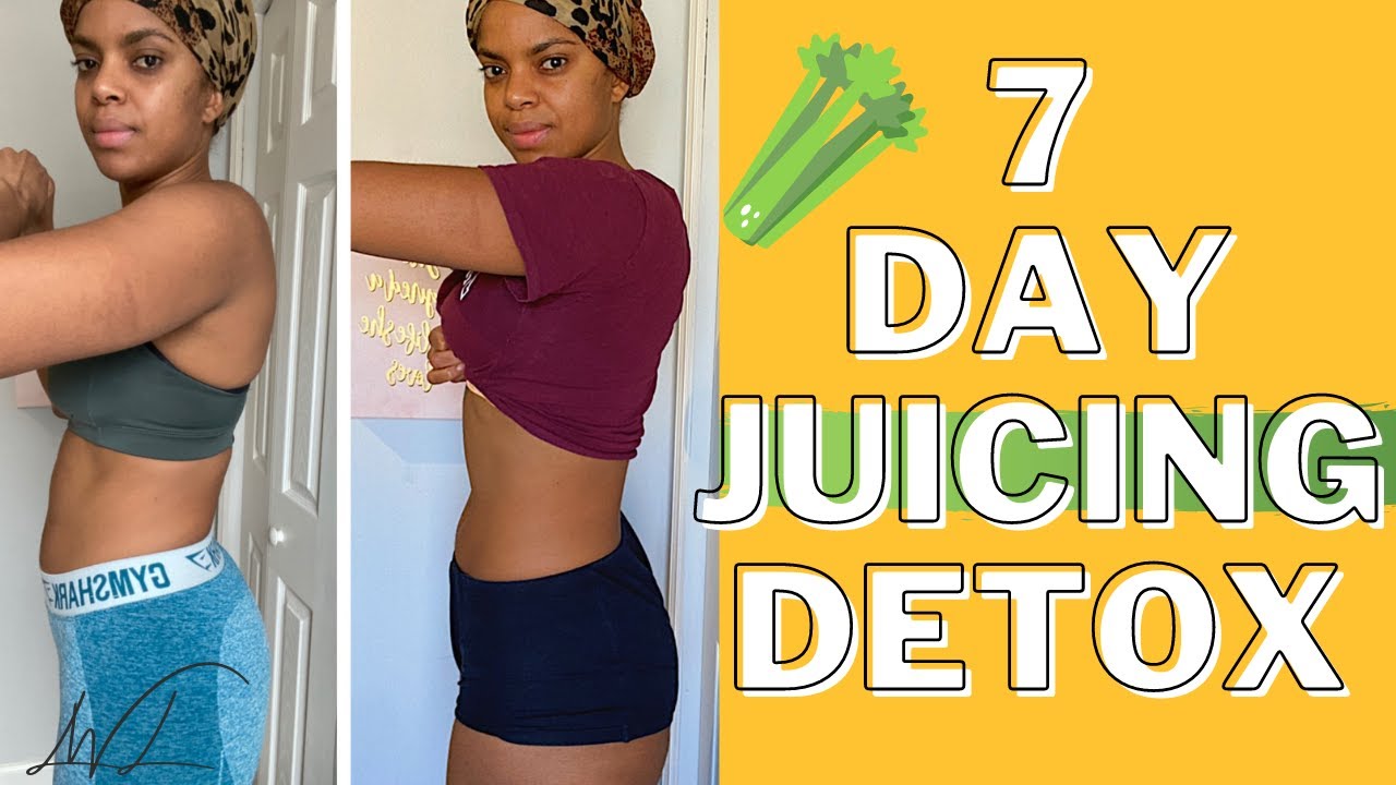 7 DAY DEBLOAT JUICE CLEANSE | DETOX PROCESS| CELERY JUICE - YouTube