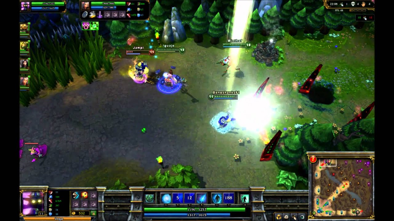 League of Legends Gameplay: Veigar (with custom skins) - YouTube