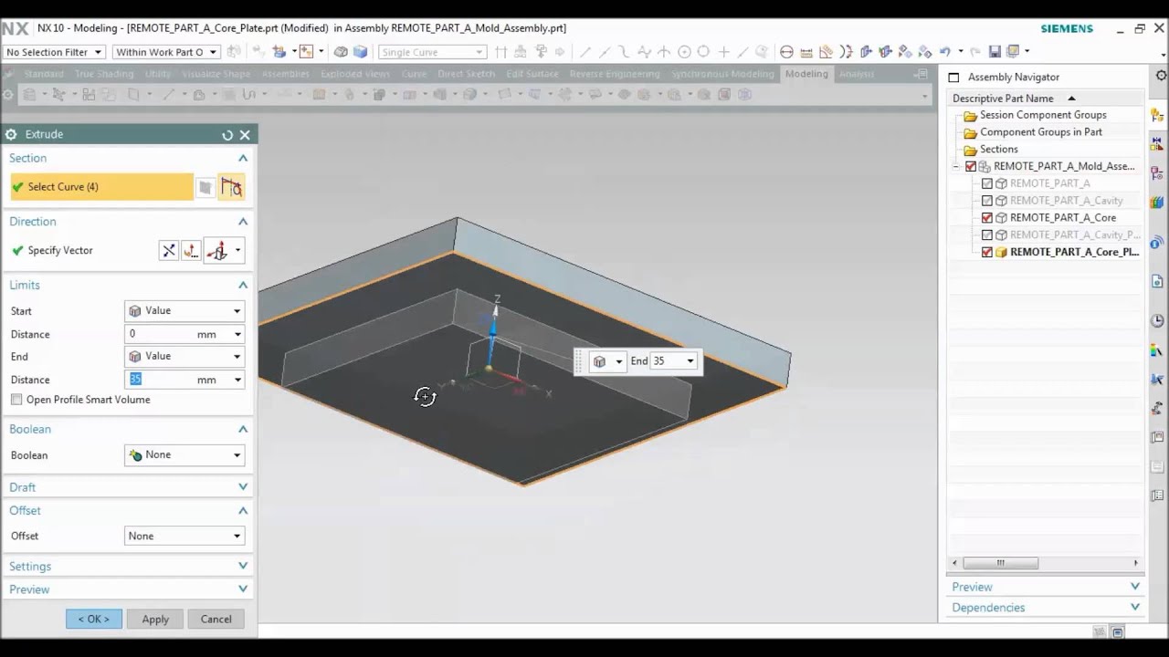 NX 10 Tooling Design. Part 3 - YouTube