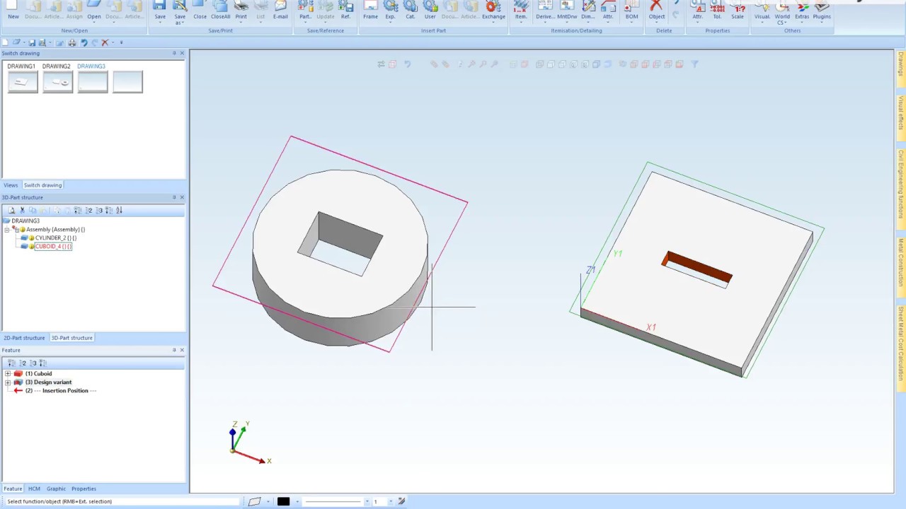 Hicad 2017 Macro / Desing Variant Part 2/2 - YouTube